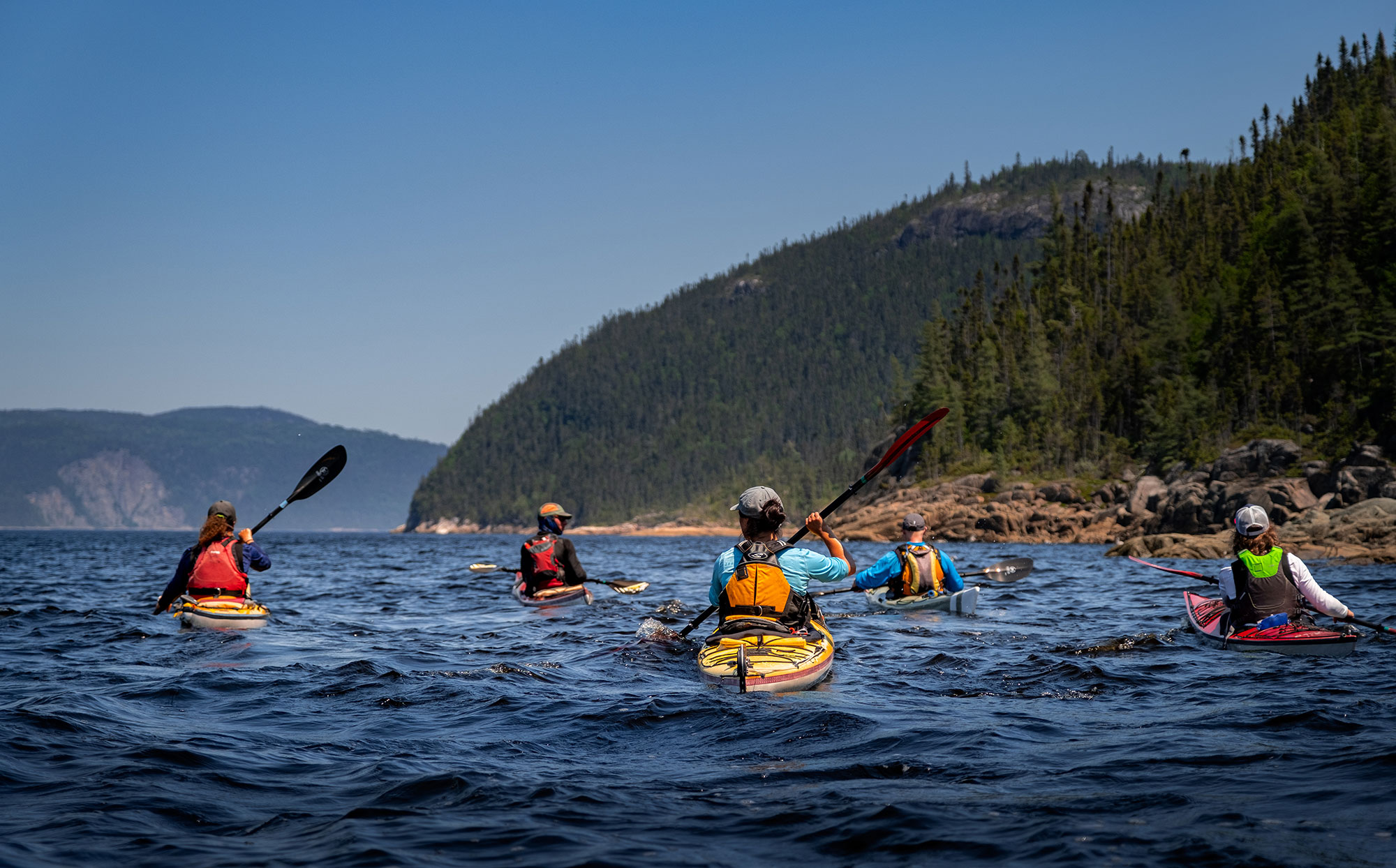 Excursion guidée d’une journée en kayak de mer pour adultes 17 ans